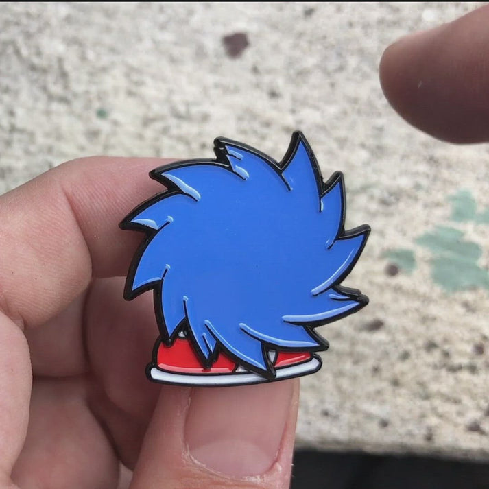 Sonic - Spinning Enamel Pin – Midnight Dogs